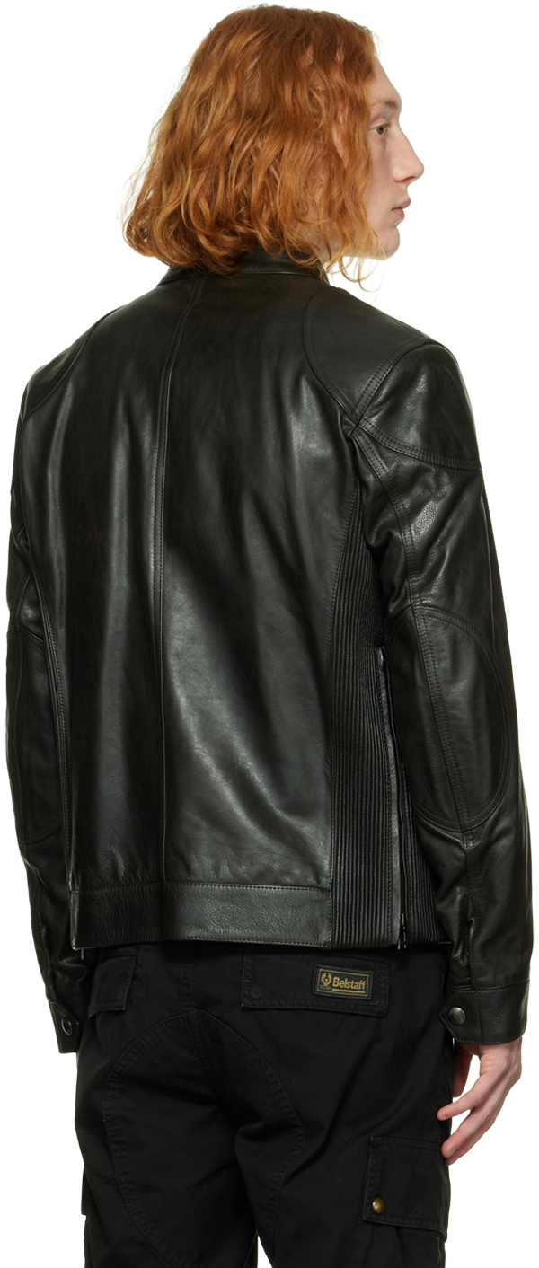 Belstaff Black Gangster Leather Jacket Belstaff