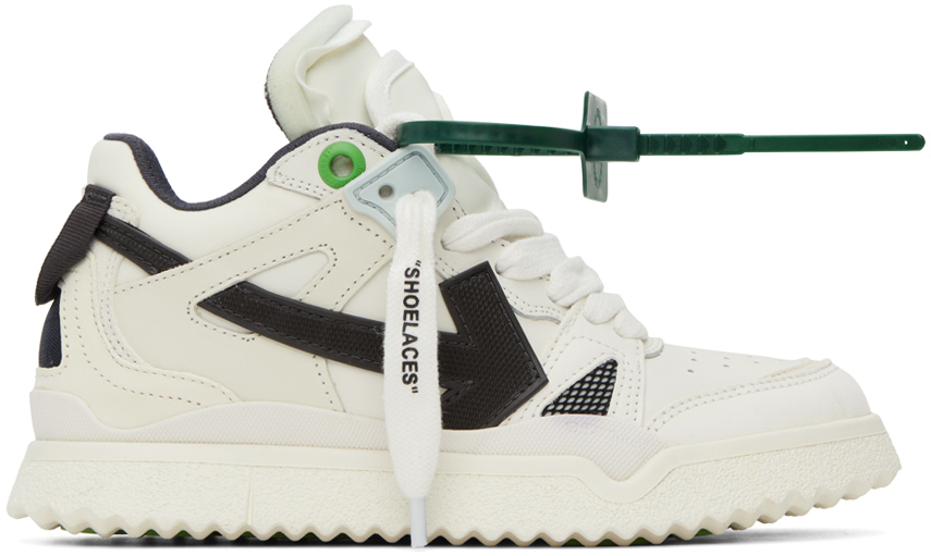 Off-White White Mid Sponge Sneakers Off-White