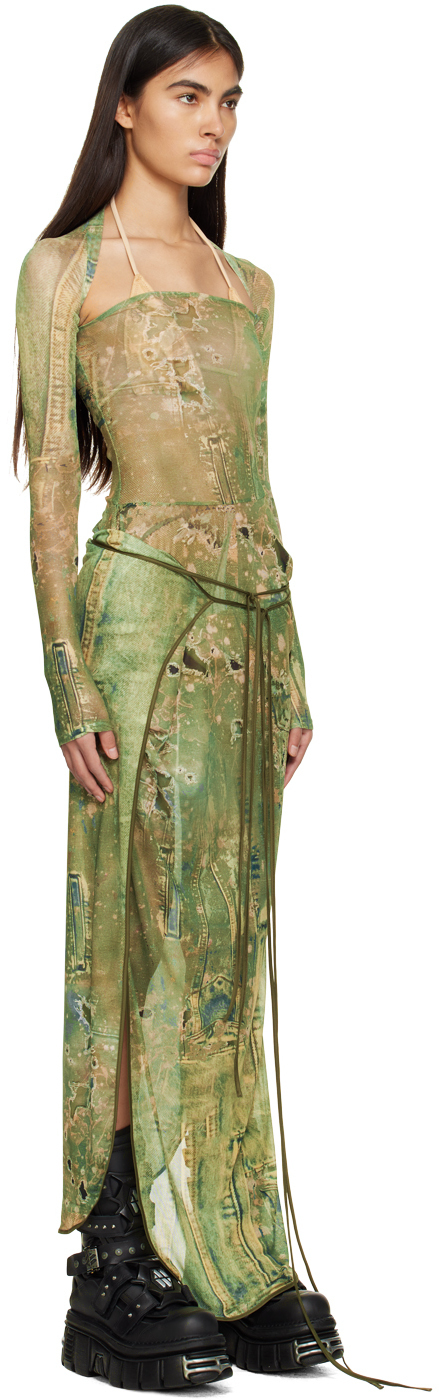 Raga Malak Khaki Tripoli Midi Dress