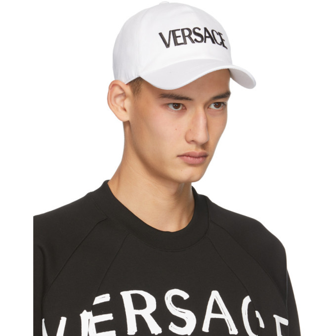 Versace White Logo Cap Versace