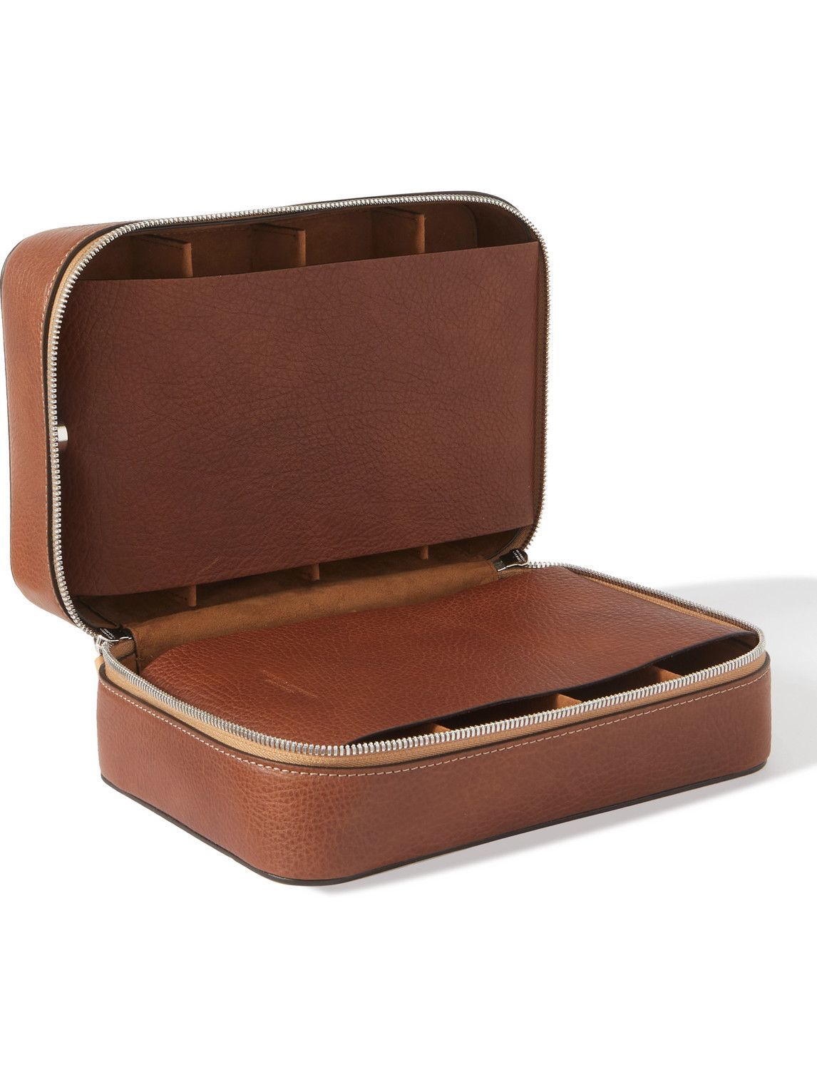 Brunello Cucinelli - Textured-Leather Cufflinks Case Brunello Cucinelli
