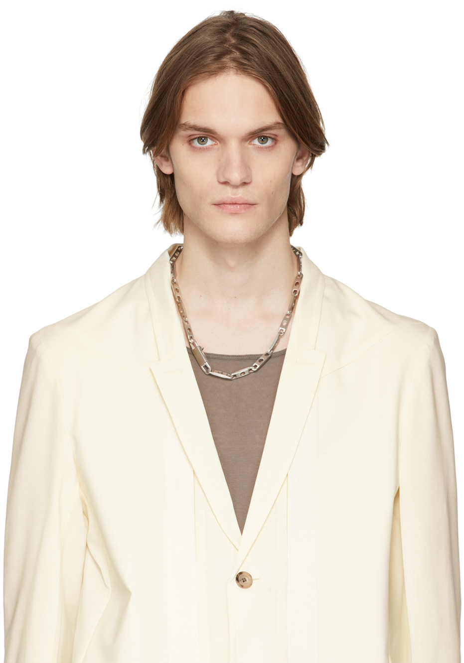 Rick Owens Silver Chain Necklace Rick Owens
