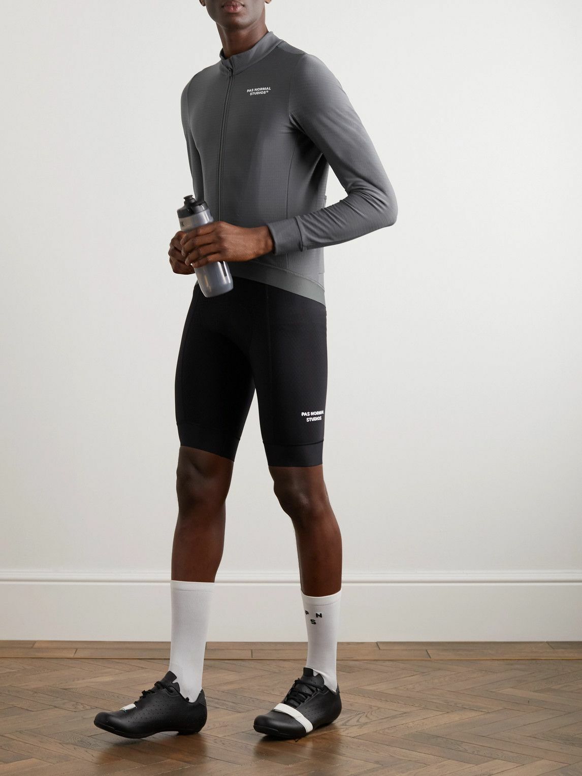 Pas Normal Studios - Essential Logo-Print Cycling Jersey - Gray Pas ...