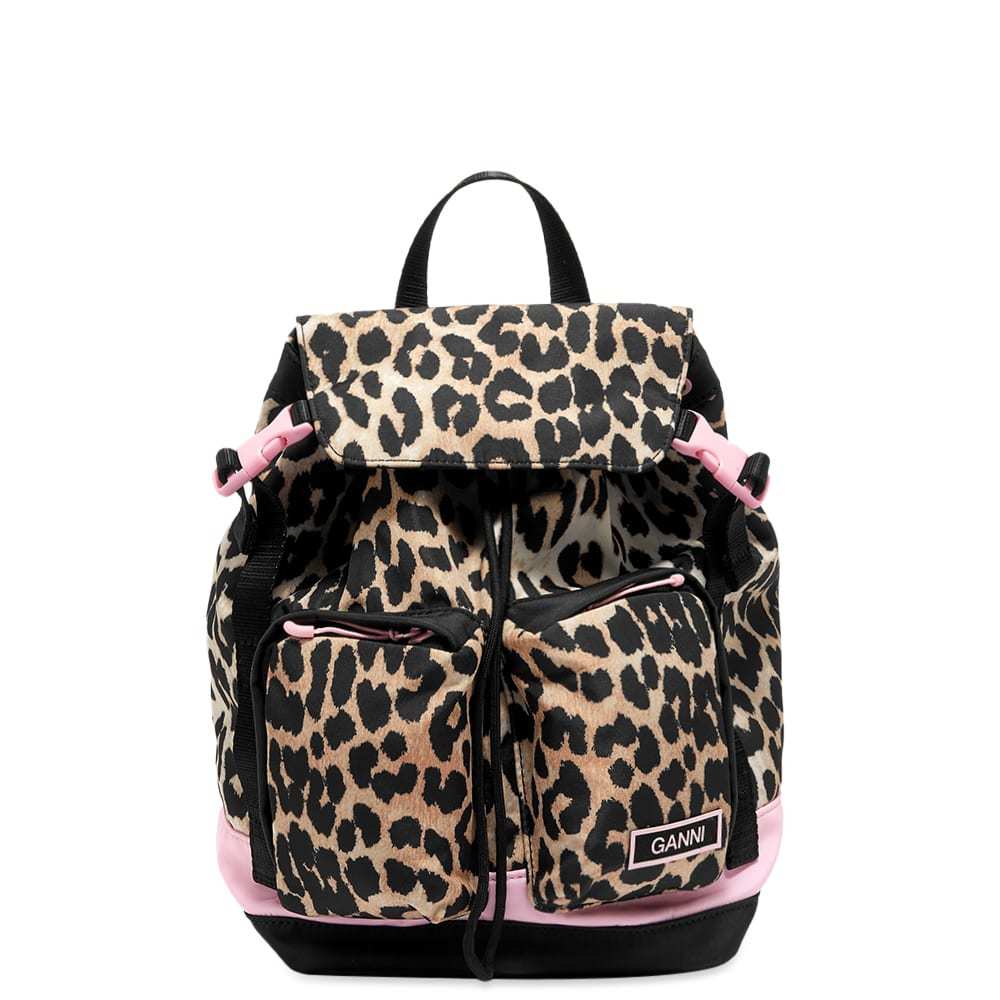 GANNI Leopard Print Backpack GANNI