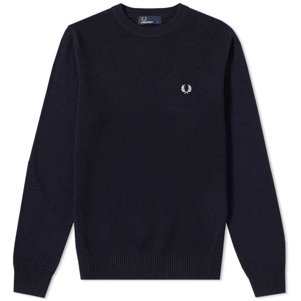 Fred Perry Pique Crew Sweat Fred Perry