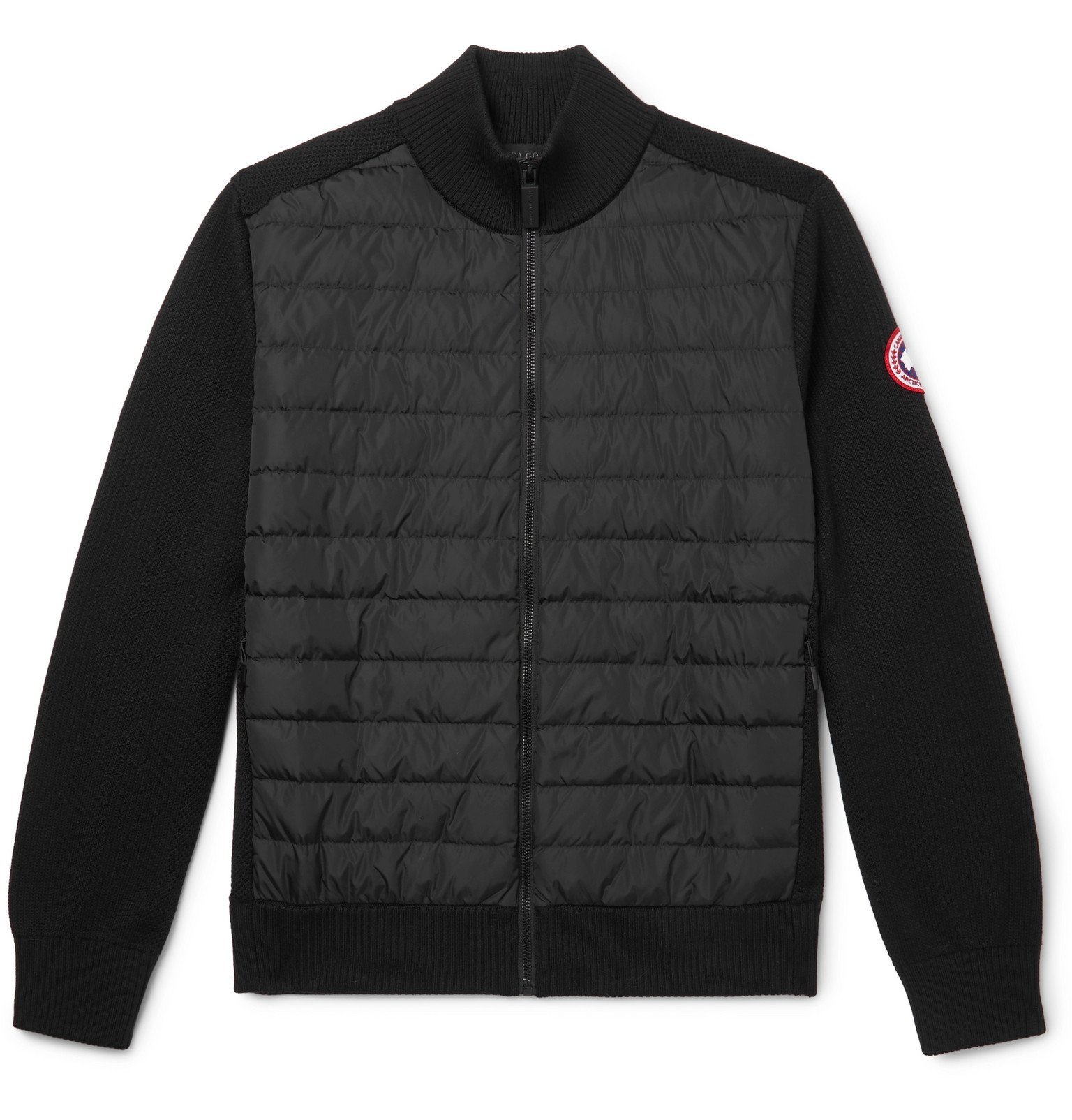 Canada Goose - HyBridge Slim-Fit Merino Wool and Quilted Nylon Down ...