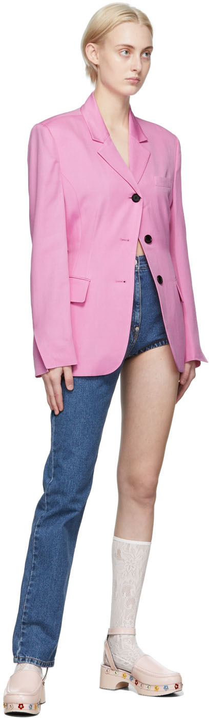 Pushbutton Blue One-Leg Jeans Pushbutton