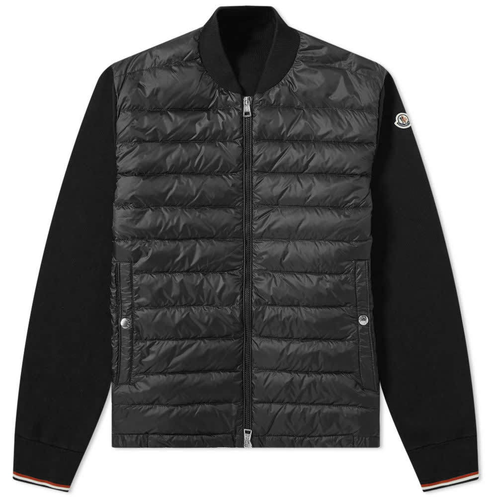 Moncler Tricolour Cuff Rub Down Knit Moncler Grenoble