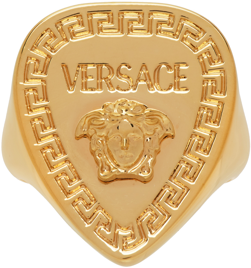 Versace Gold Pick Ring Versace