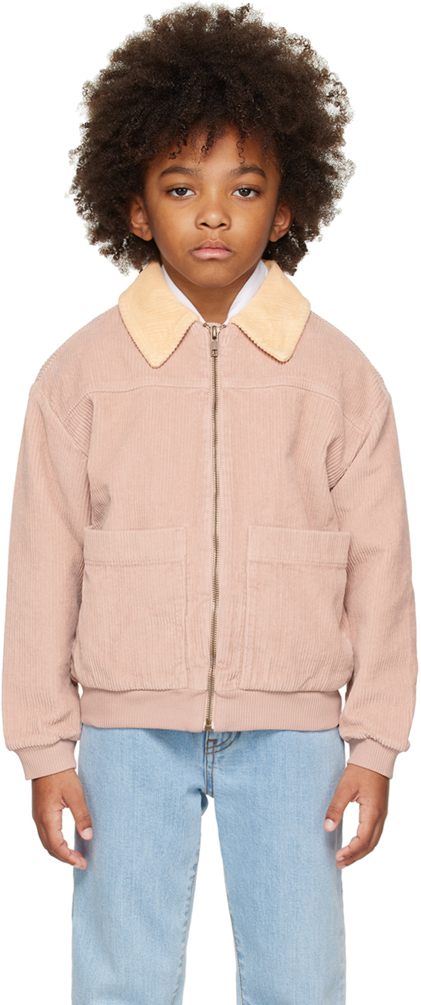 Repose AMS Kids Pink Spread Collar Bomber Jacket Repose AMS