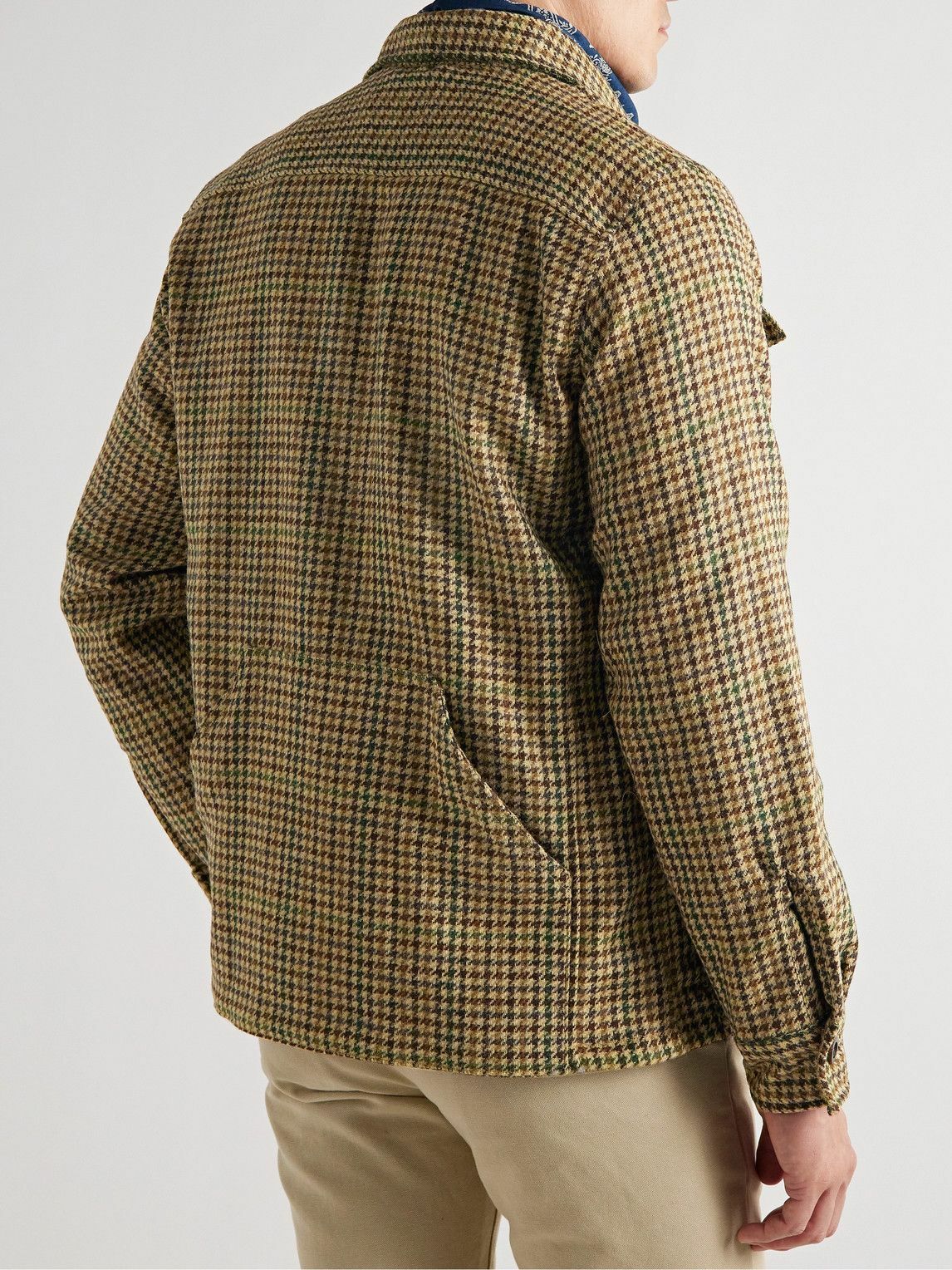 Sid Mashburn - Houndstooth Wool-Tweed Overshirt - Brown Sid Mashburn