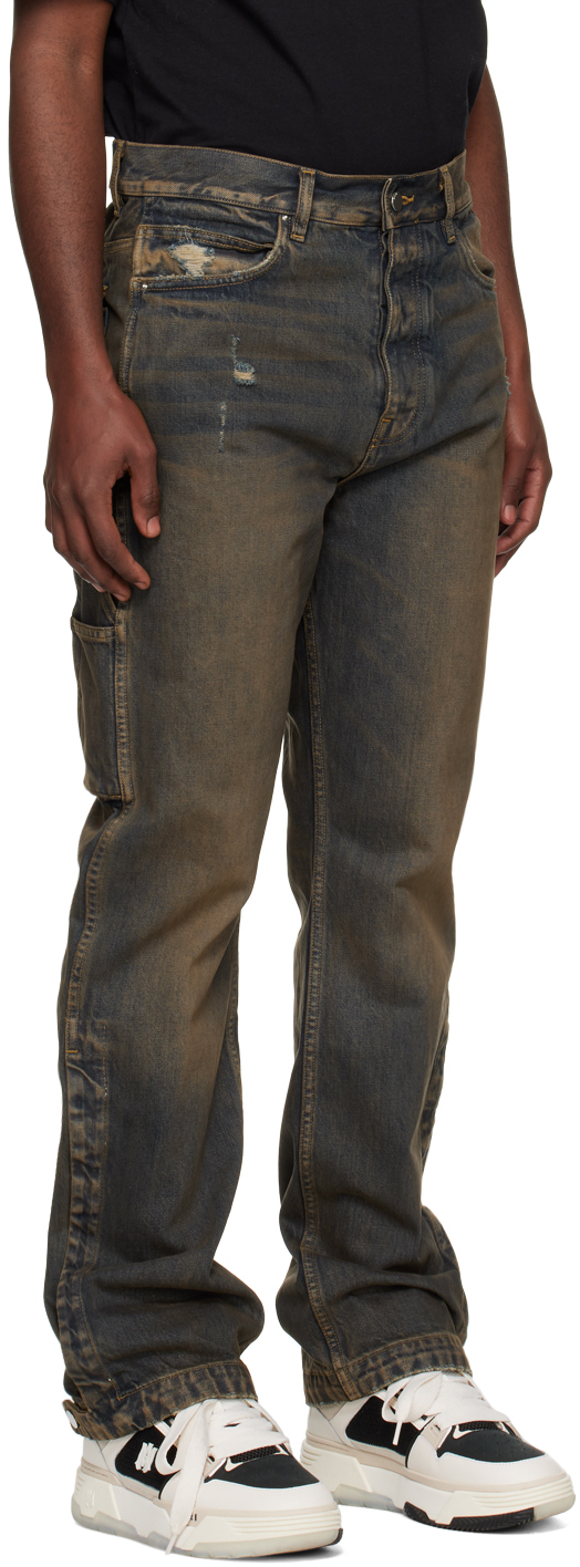 AMIRI Indigo Stack Workman Jeans Amiri