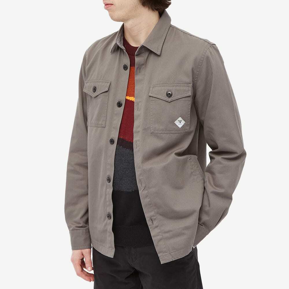 Barbour Men's Beacon Twill Overshirt in Slate Barbour