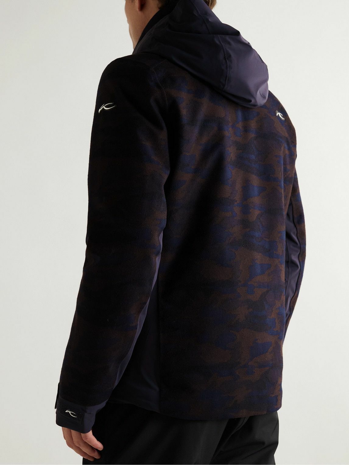 Kjus - Glacier Pro Printed Storm System® Wool-Twill Hooded Down Ski ...