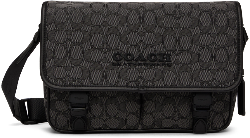 Coach 1941 Black & Gray League Messenger Bag Coach 1941