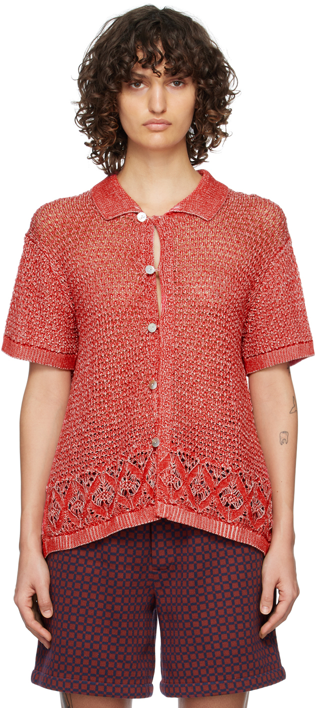Bode Red Duotone Shirt Bode