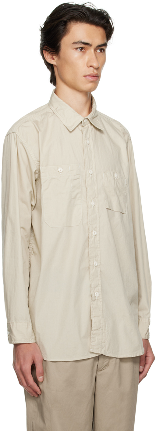 Engineered Garments Beige Work Shirt Engineered Garments