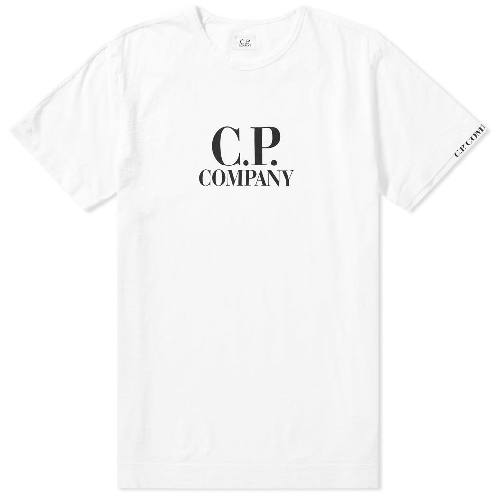 C.P. Company Logo Print Slub Tee C.P. Company