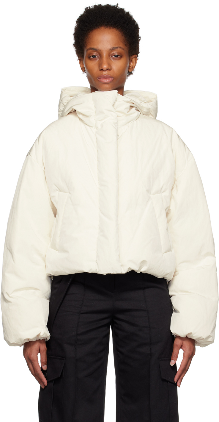System Off-White Cropped Down Jacket System