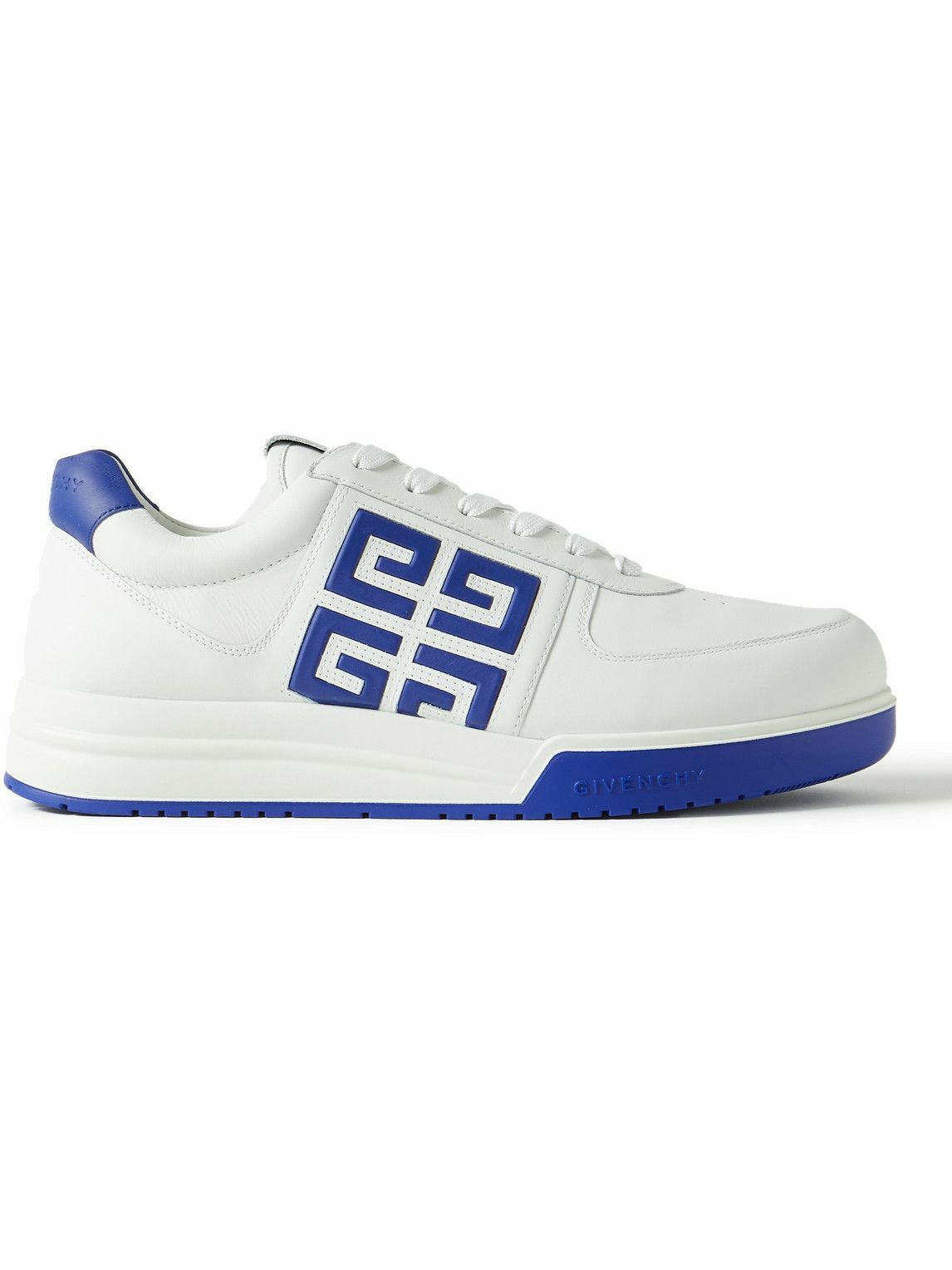 Givenchy - G4 Logo-Embossed Leather Sneakers - White Givenchy