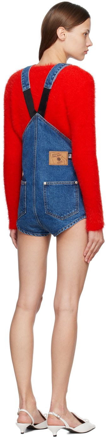 Pushbutton Blue Denim Overalls Pushbutton