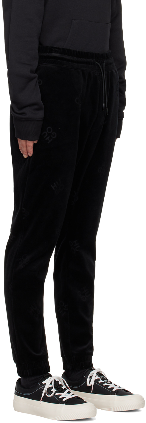 Hugo Black Embossed Sweatpants Hugo Boss