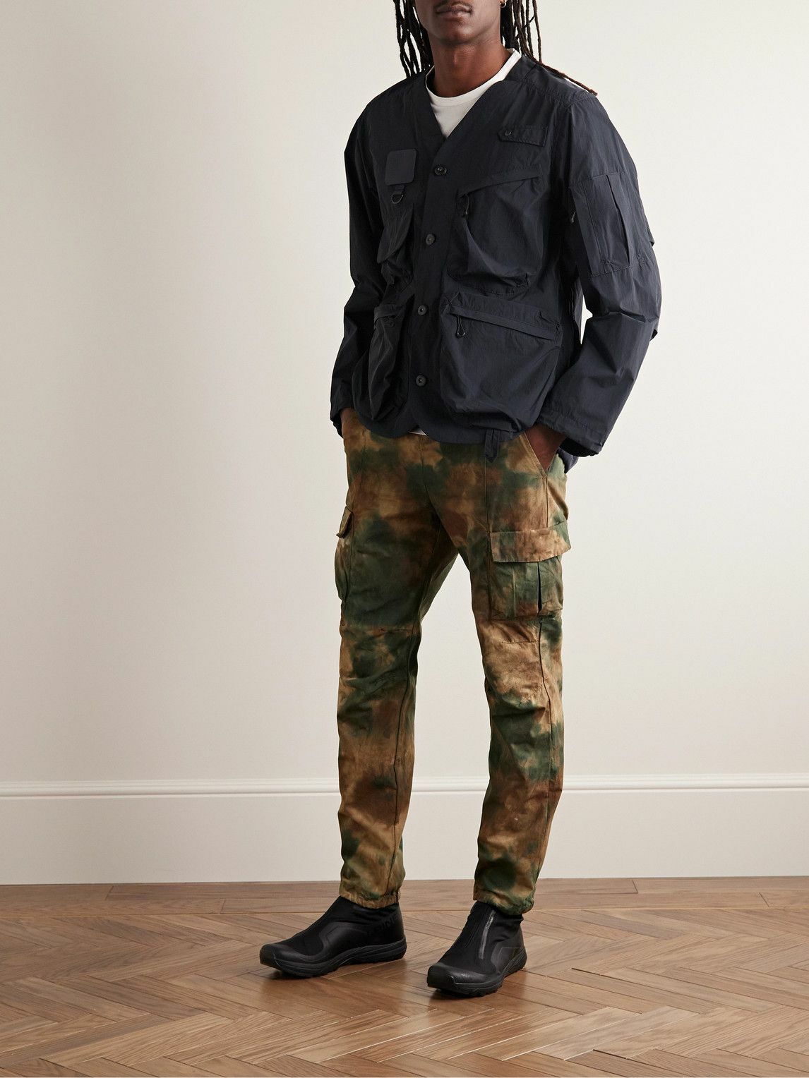 Norbit by Hiroshi Nozawa - Nylon Field Jacket - Blue Norbit by Hiroshi ...