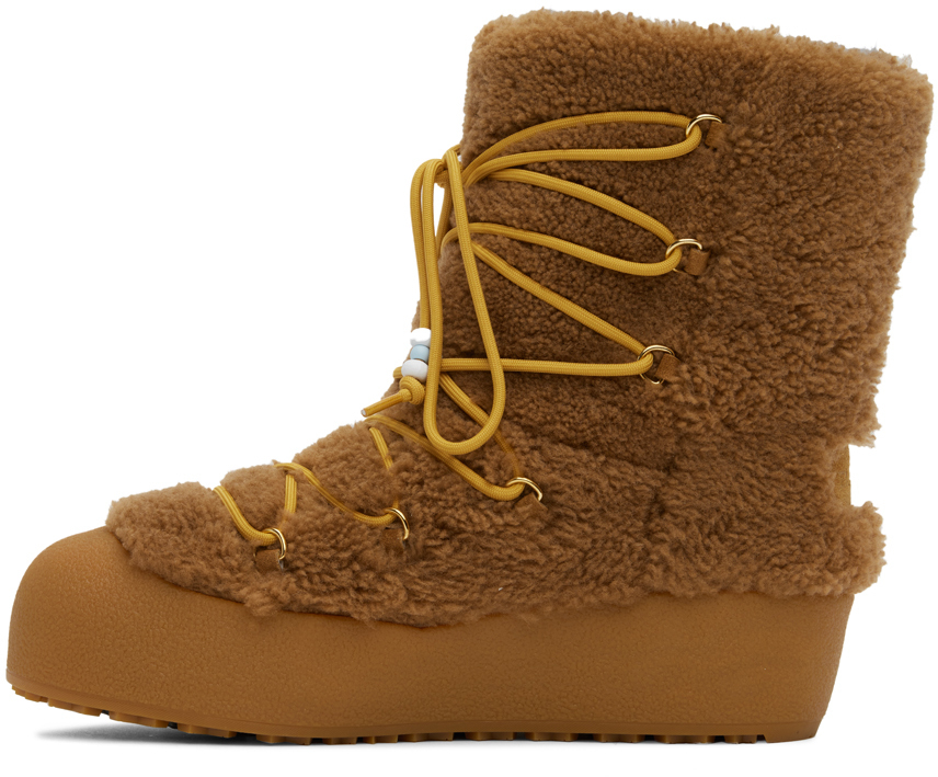 Bally Tan Corviglia Shearling Boots