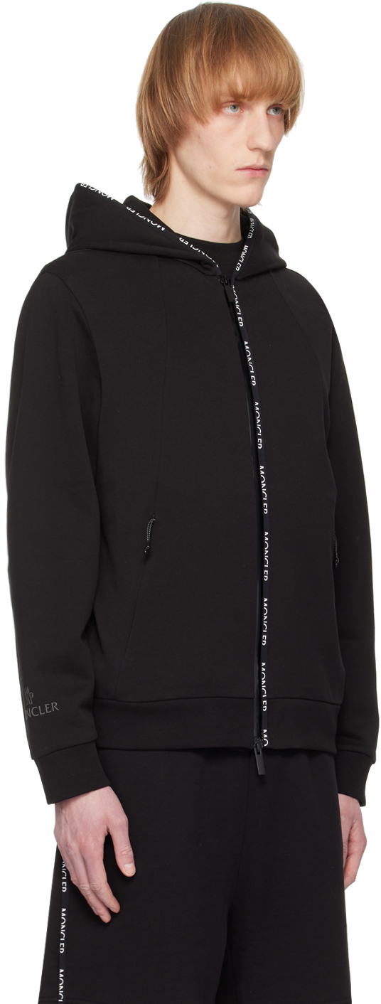 Moncler Black Zip-Up Hoodie Moncler