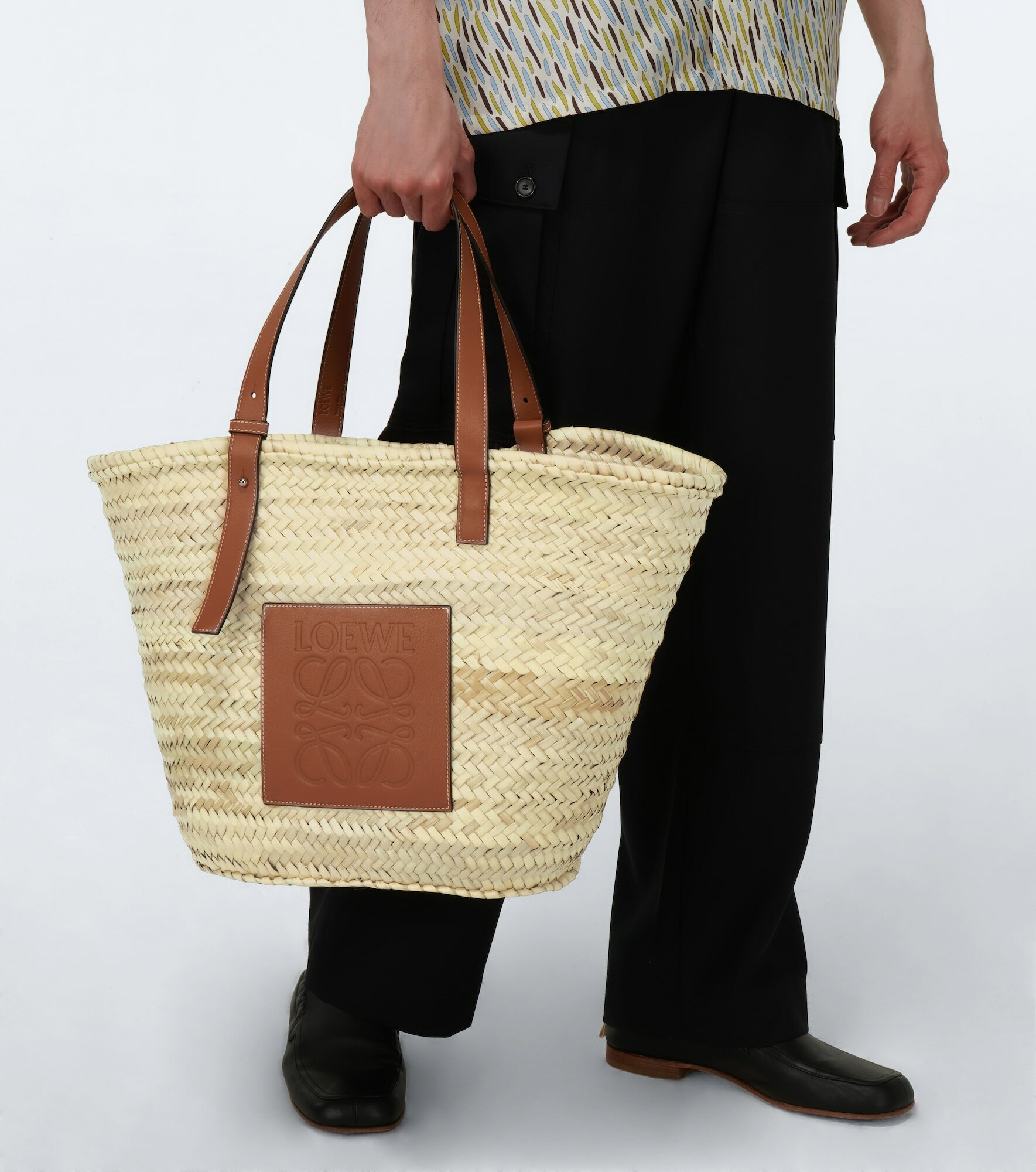 Loewe - Large raffia tote bag Loewe