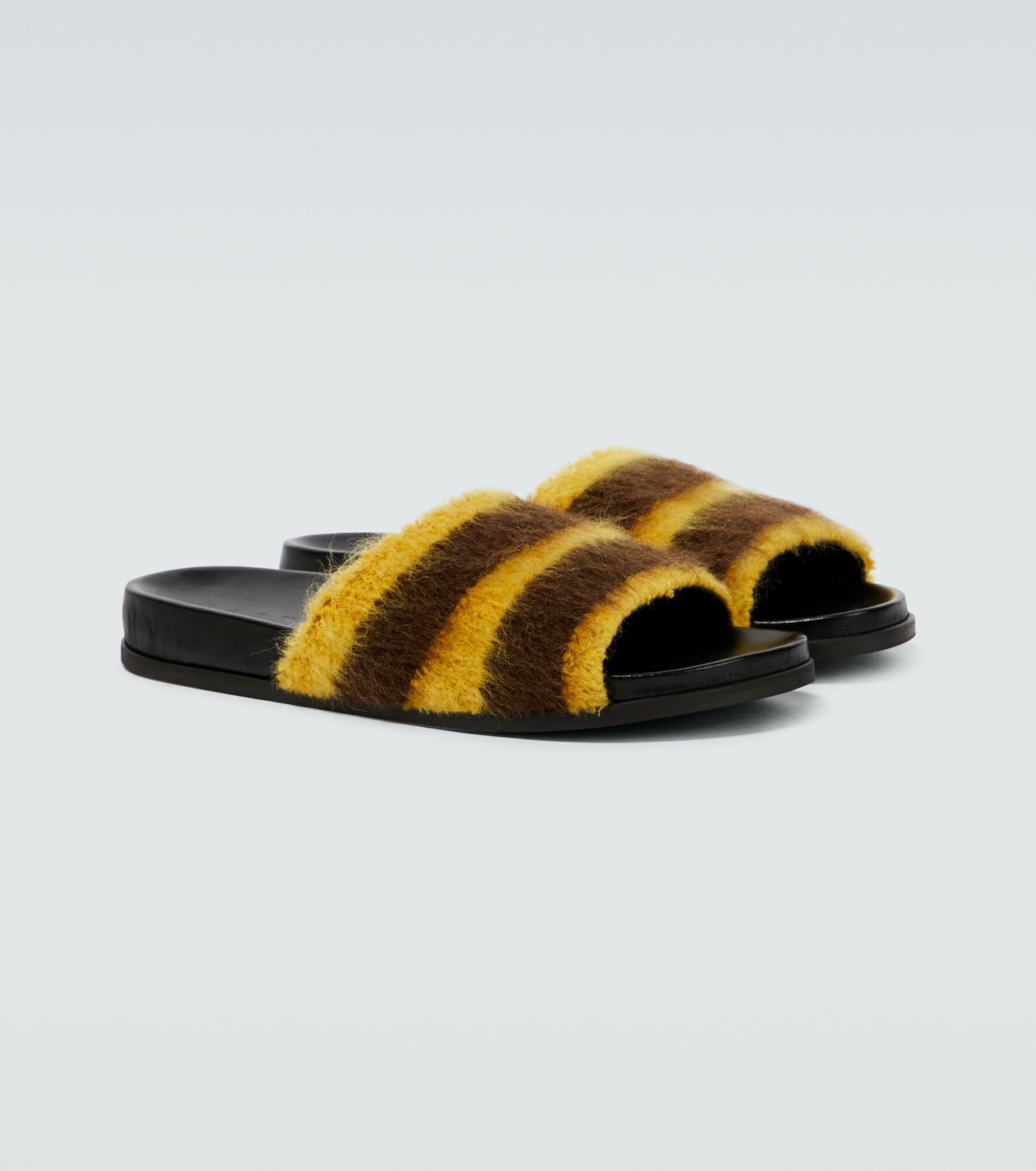 Marni - Fussbett striped slides Marni