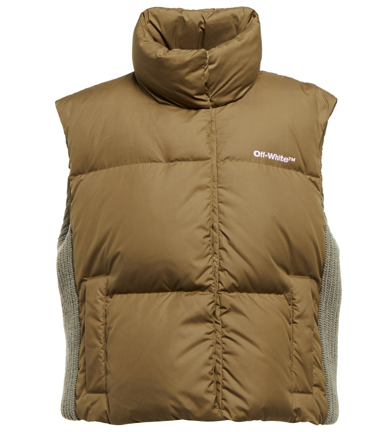 Off-White - Peach Ny Arrows puffer vest Off-White