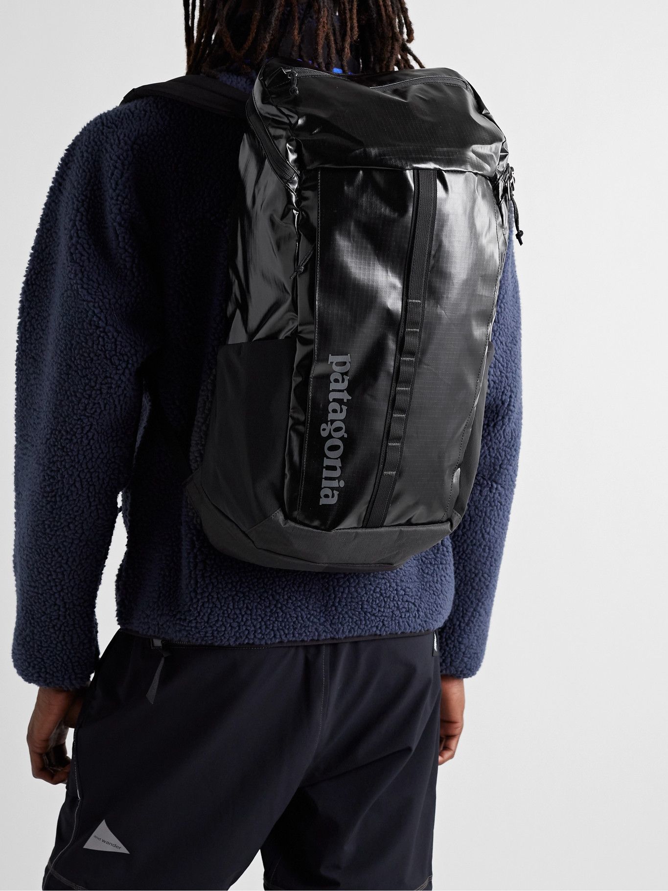 Patagonia - Black Hole Logo-Print Recycled Coated-Ripstop Backpack ...