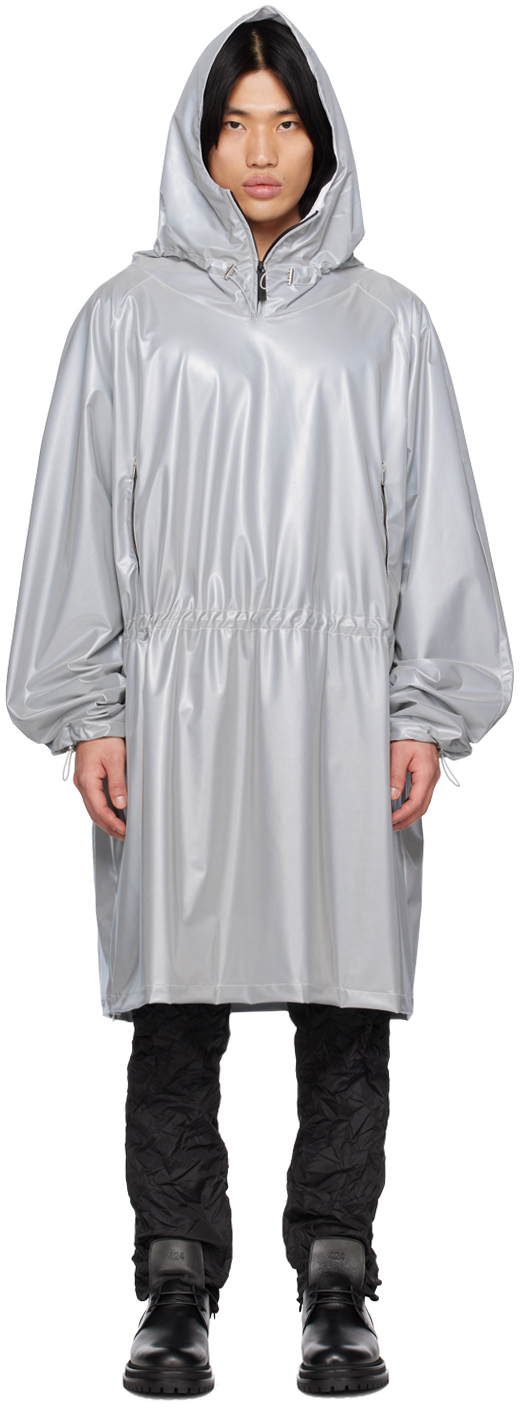 424 Silver Iridescent Coat 424