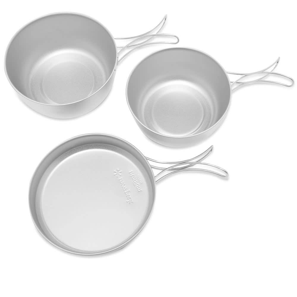 Snow Peak Titanium 3 Piece Cook Set With Case Snow Peak