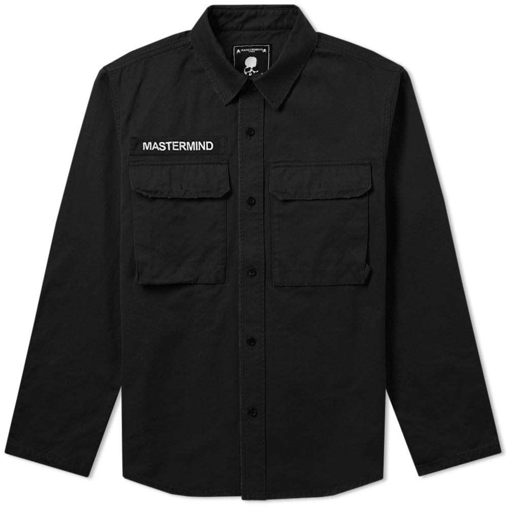 MASTERMIND WORLD Embroidered Skull Military Shirt Jacket MASTERMIND WORLD