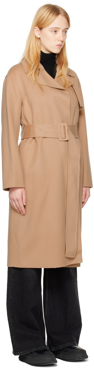 Theory Tan Wrap Coat Theory
