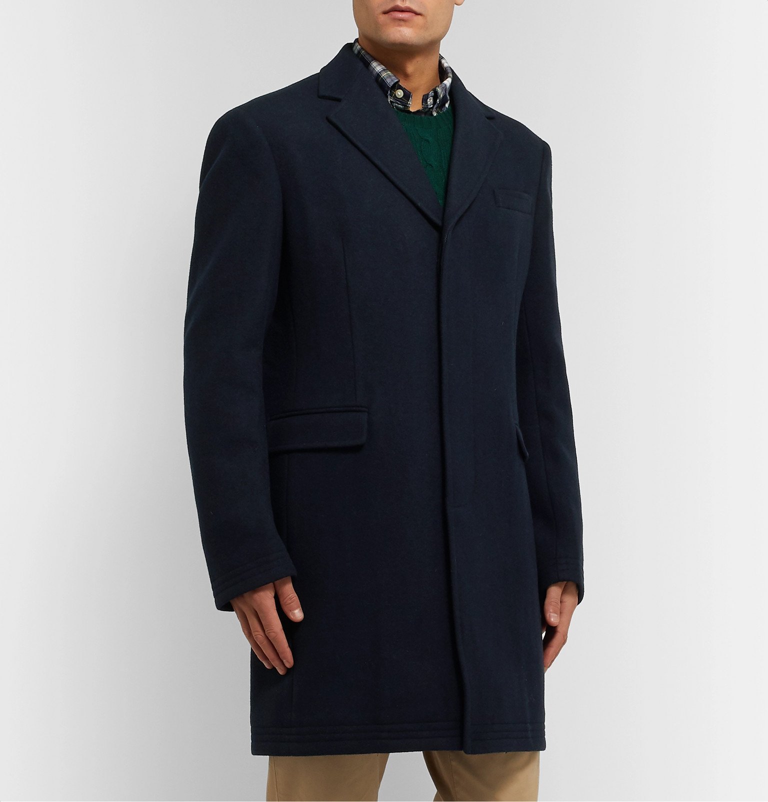 Polo Ralph Lauren - Wool-Blend Overcoat - Blue Polo Ralph Lauren