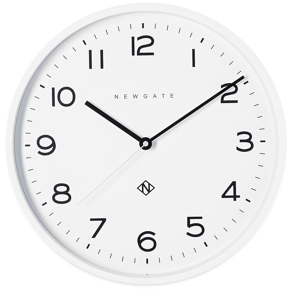 Newgate Clocks Echo Number Three Wall Clock in White Newgate Clocks