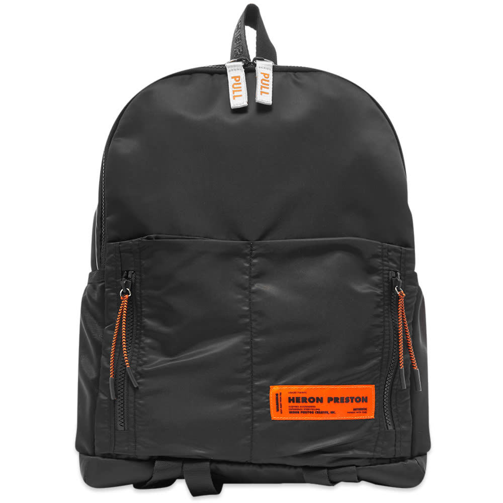 Heron Preston Zip Round Logo Backpack Heron Preston