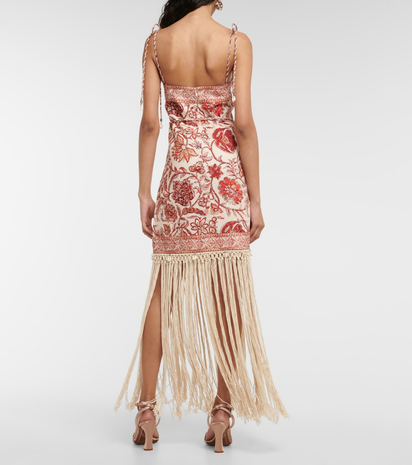 Zimmermann - Vitali Fringe linen minidress Zimmermann