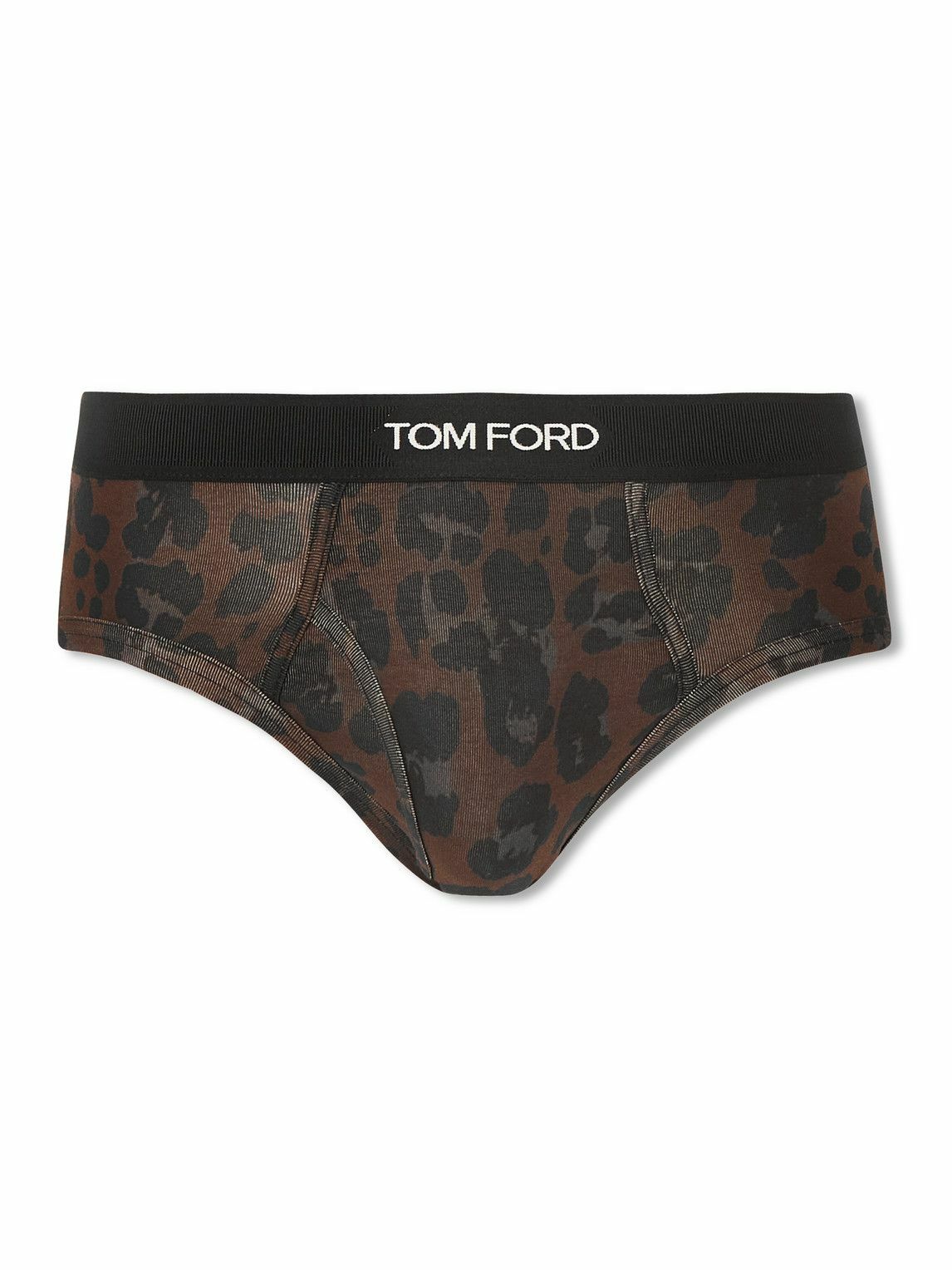 Tom Ford Stretch Cotton Briefs Brown Tom Ford