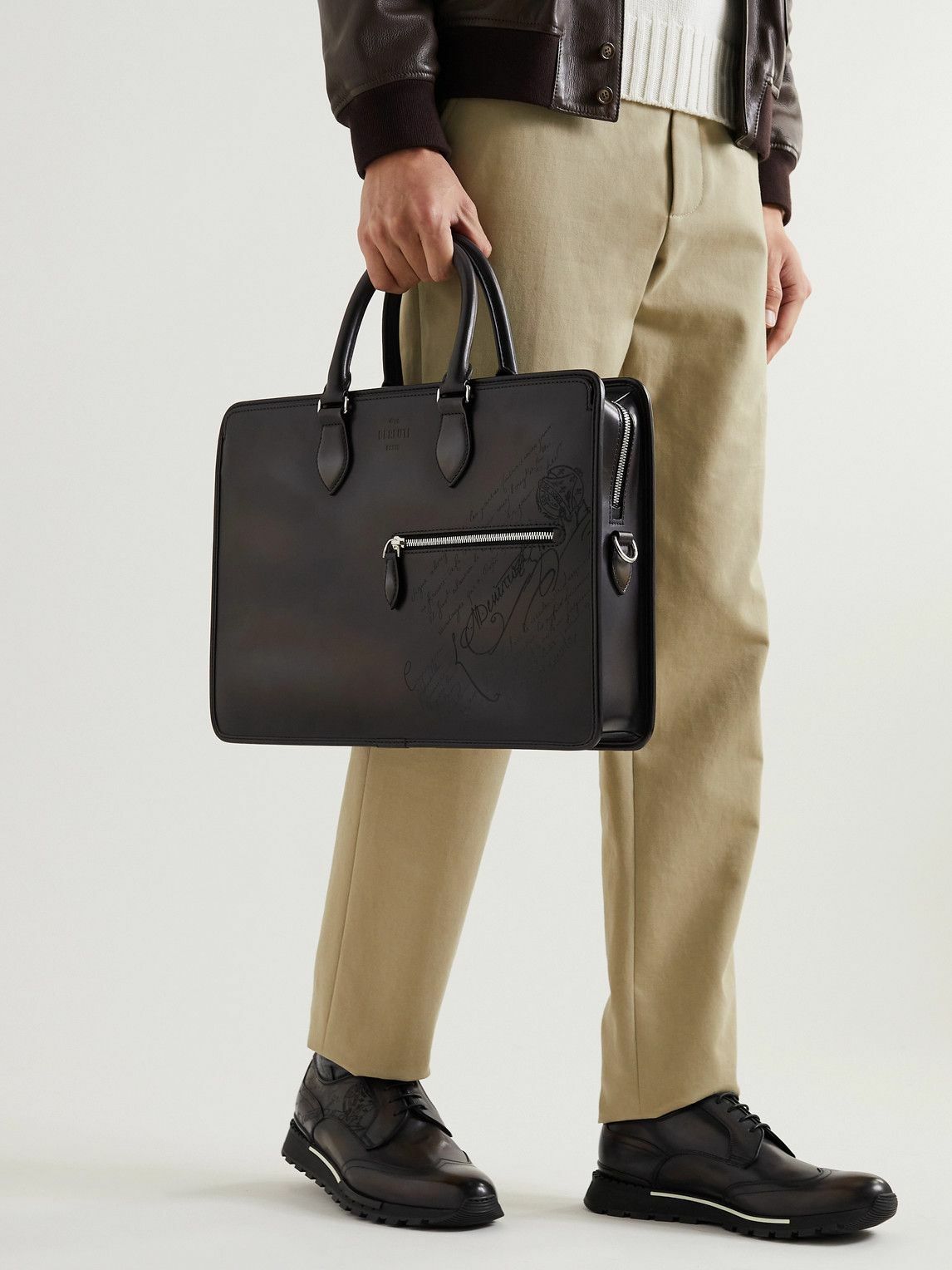 Berluti - 1 Jour Venezia Leather Briefcase Berluti