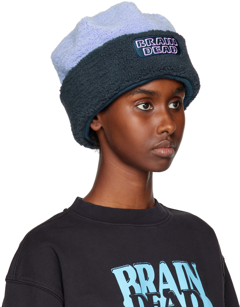 Brain Dead Blue Marker Stamp Beanie Brain Dead