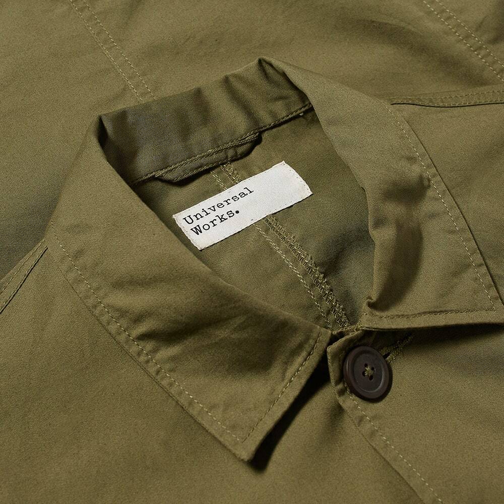 Universal Works Men's Fine Twill Patched Bakers Jacket in Olive ...