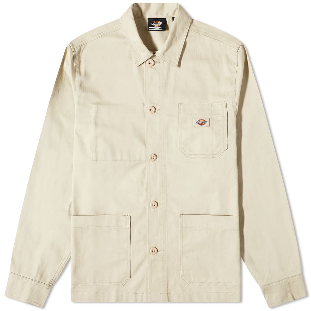 Dickies Men's Funkley Overshirt in Cement Dickies Construct
