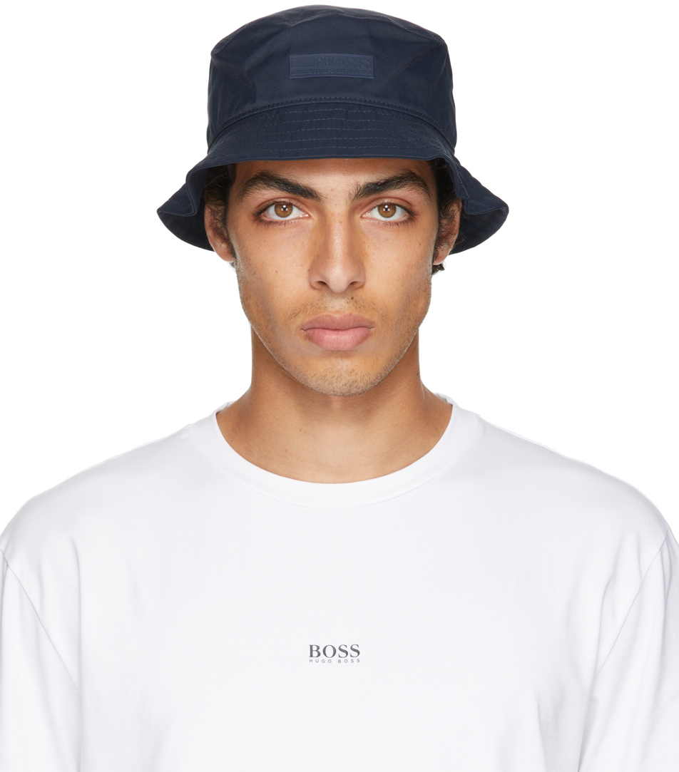 Boss Navy Logo Bucket Hat BOSS