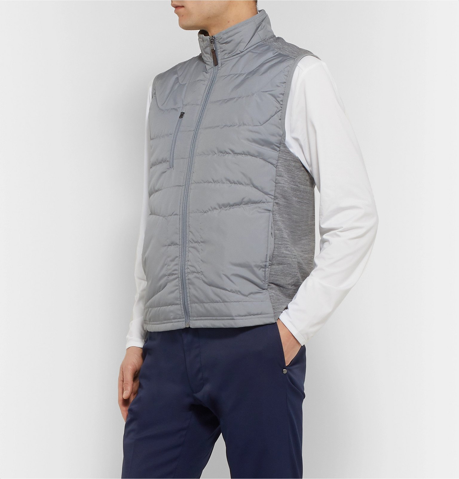 RLX Ralph Lauren - Slim-Fit Quilted Shell and Mélange Wool-Blend Golf ...