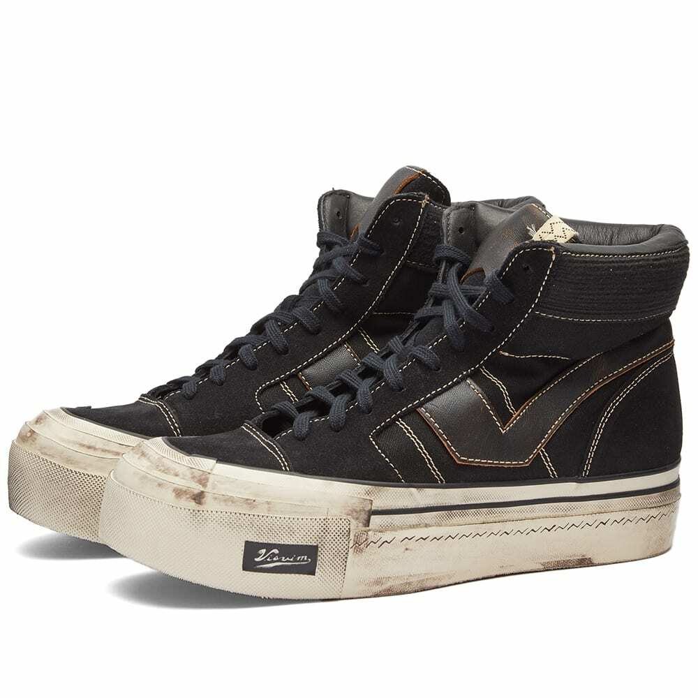 Visvim Men's Zephyr Hi-Top G.Patten Sneakers in Black Visvim