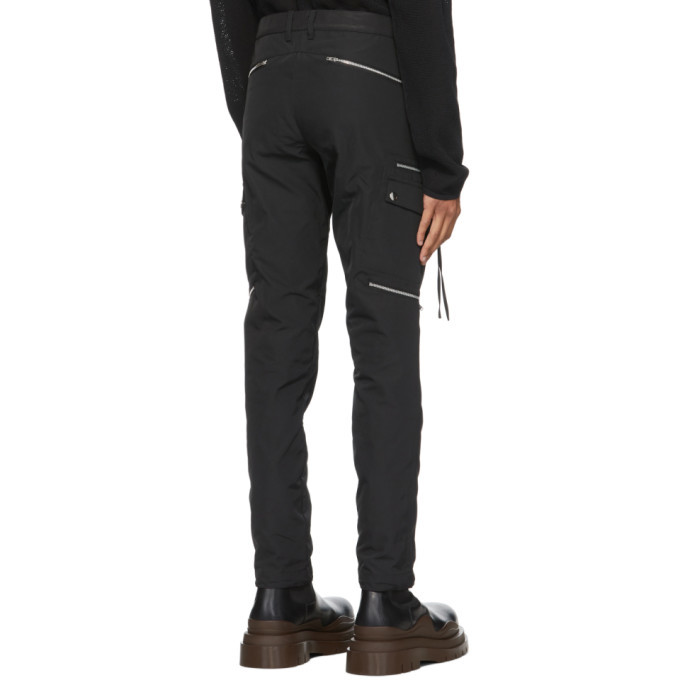 Arnar Mar Jonsson Black Zip Pocket Cargo Pants Arnar Mar Jonsson